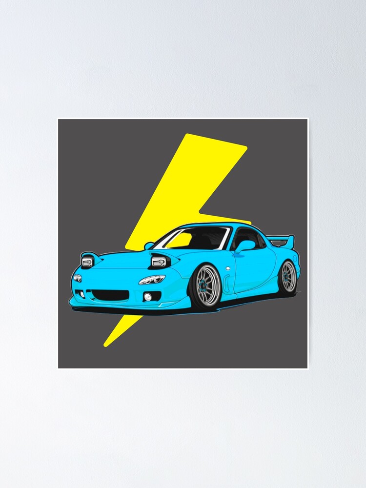 " Rx7 fd " Poster for Sale by MOTOSHIFT | Redbubble