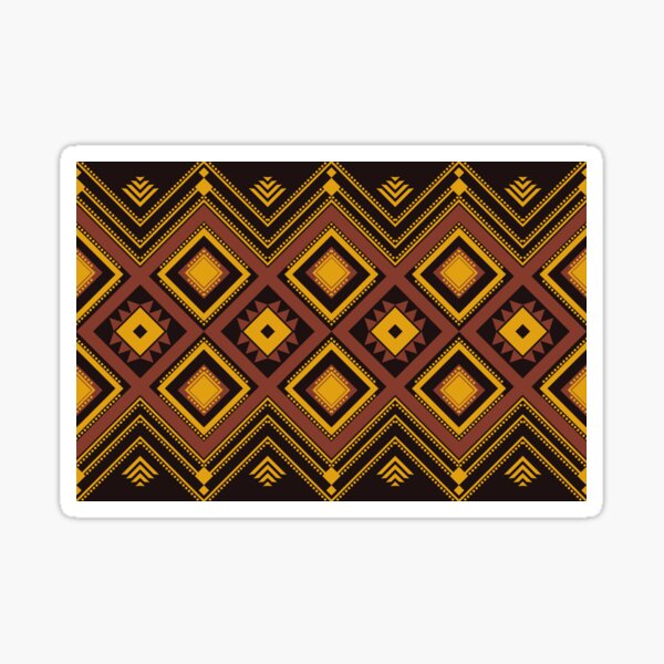 "Geometric Ethnic pattern " Sticker for Sale by Janjira | Redbubble