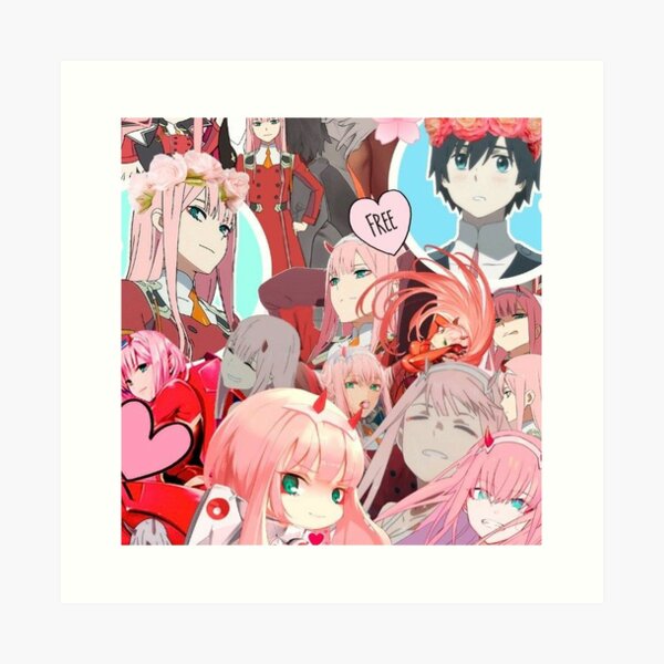 "Zero Two collage 2" Art Print for Sale by famefemale | Redbubble