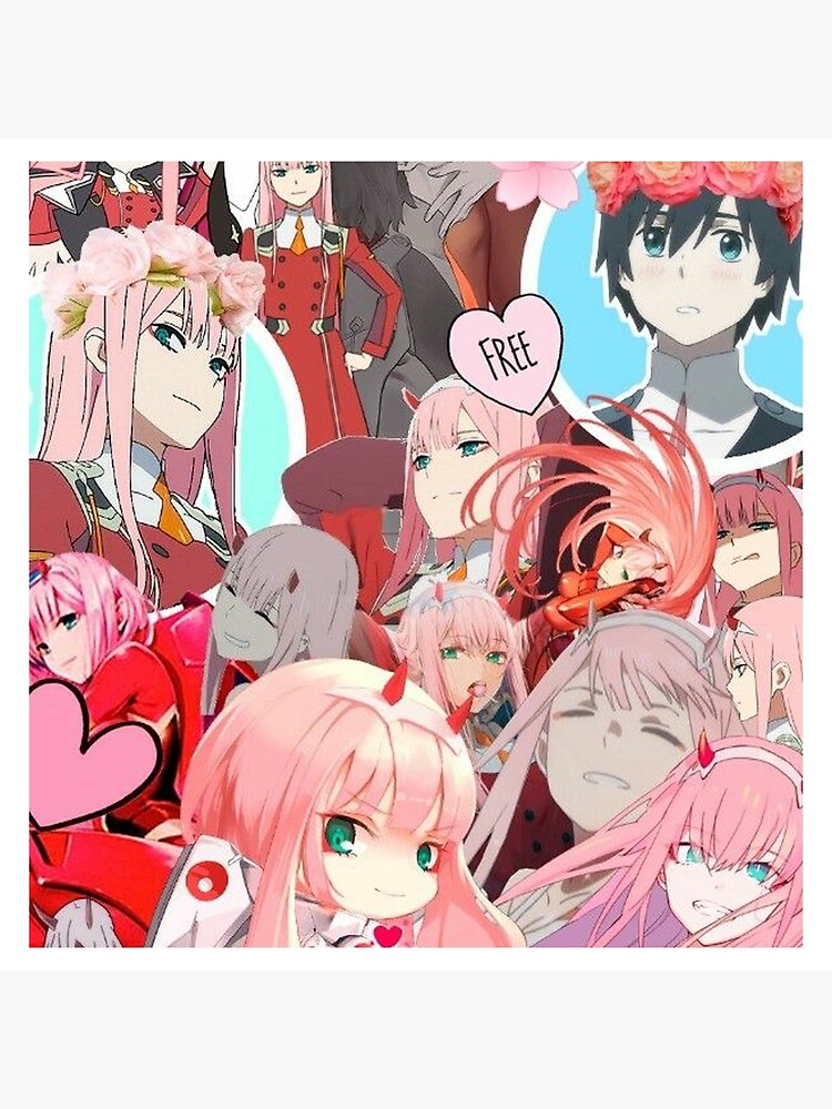 "Zero Two collage 2" Art Print for Sale by famefemale | Redbubble