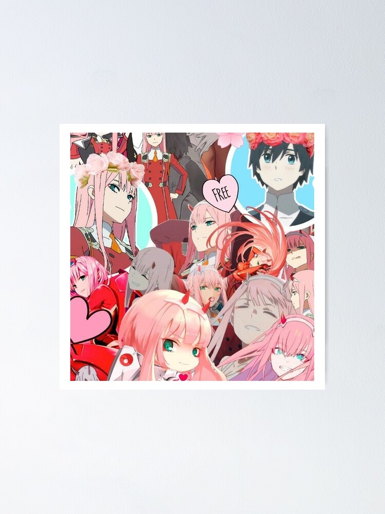 "Zero Two collage 2" Poster for Sale by famefemale | Redbubble