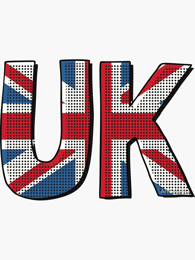 "UK sticker for digital printing " Sticker for Sale by ArtCafeND ...