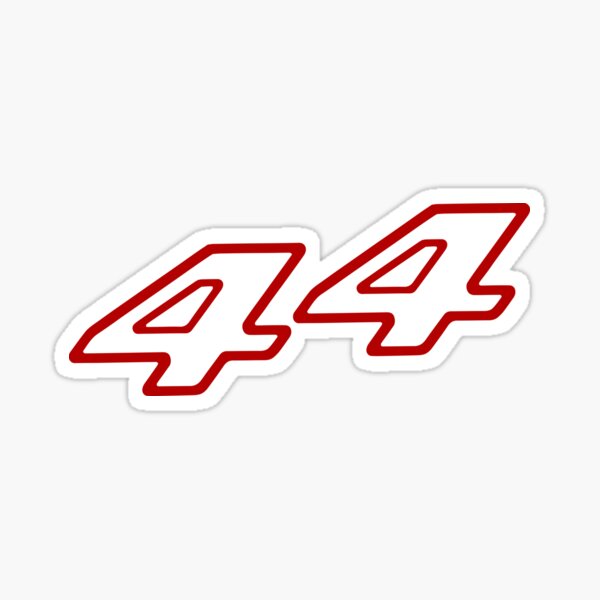 "Lewis Hamilton 44" Sticker for Sale by classicdshop | Redbubble