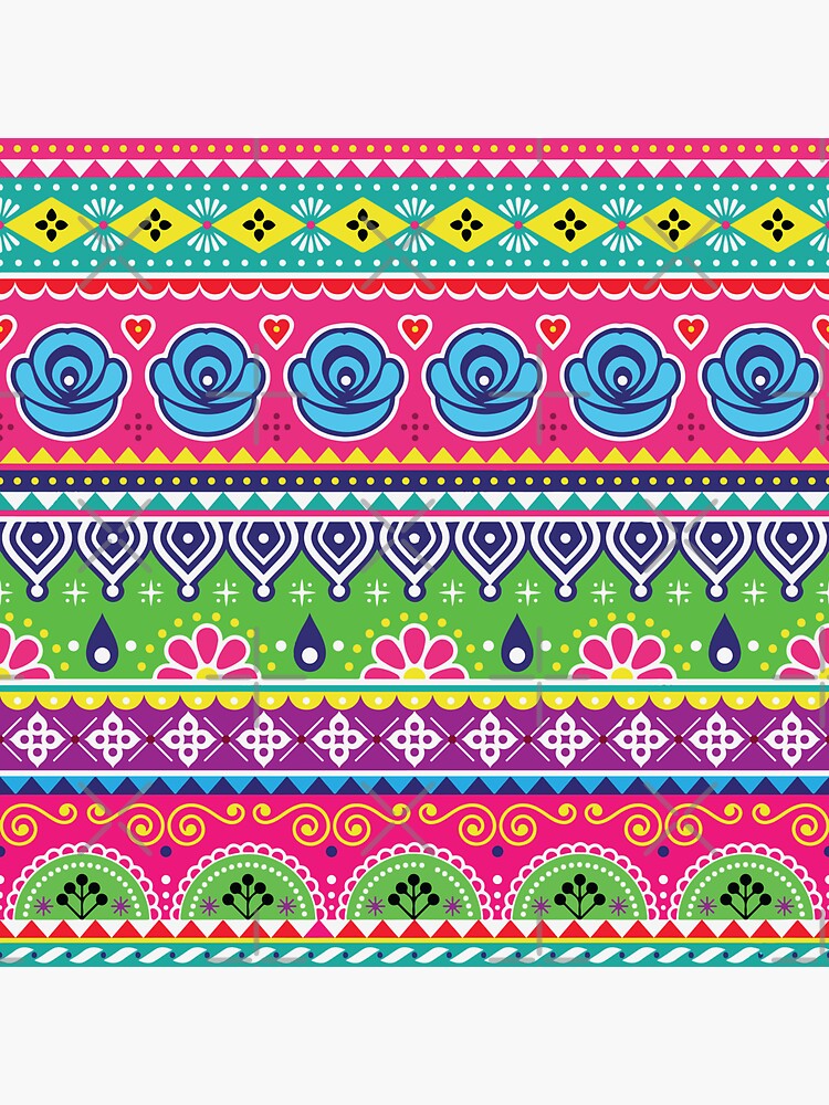 "Pashto Design | Culture Of Pashtoon | Traditional Design " Sticker for ...