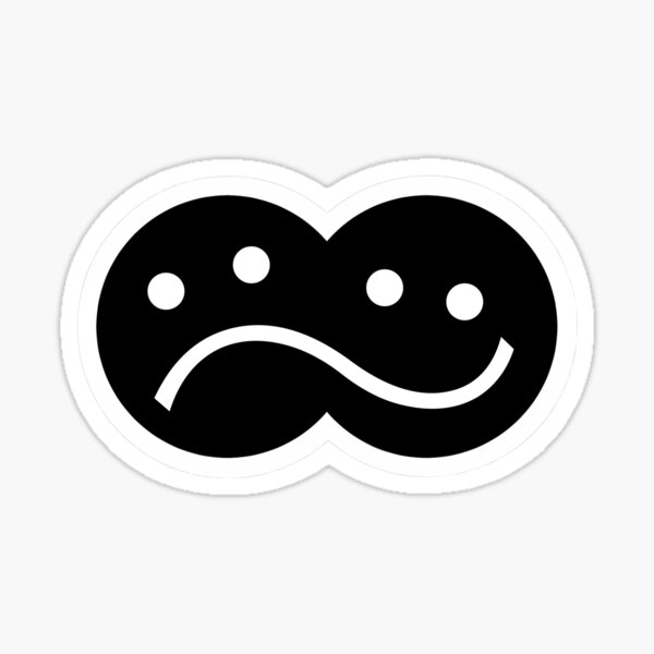 "Not Happy, Not Sad" Sticker for Sale by carly11111 | Redbubble