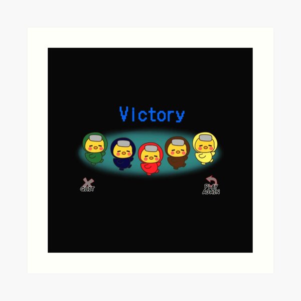 "among us victory" Art Print by hasamakum | Redbubble