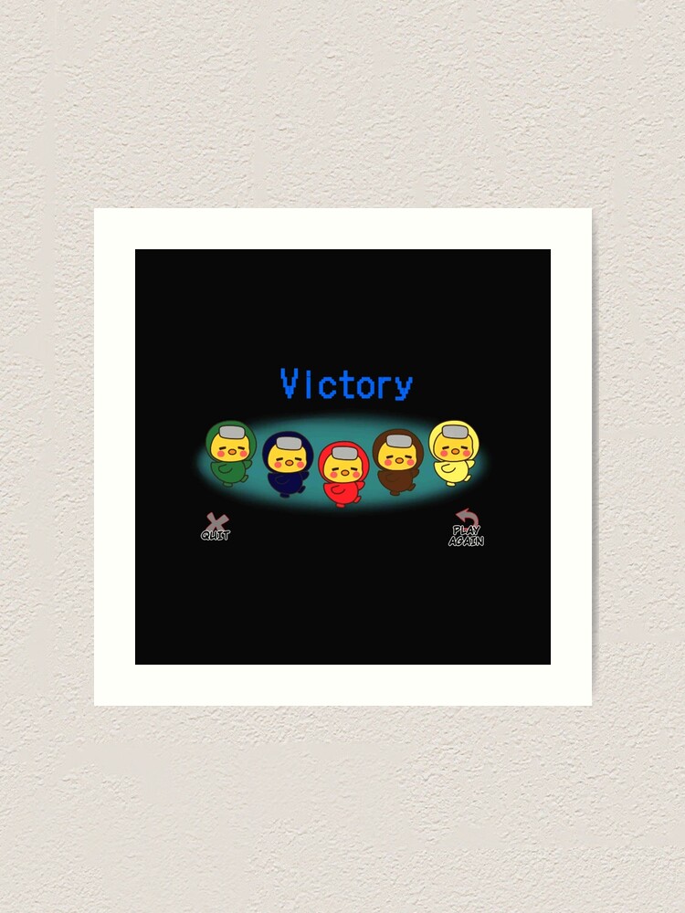"among us victory" Art Print by hasamakum | Redbubble
