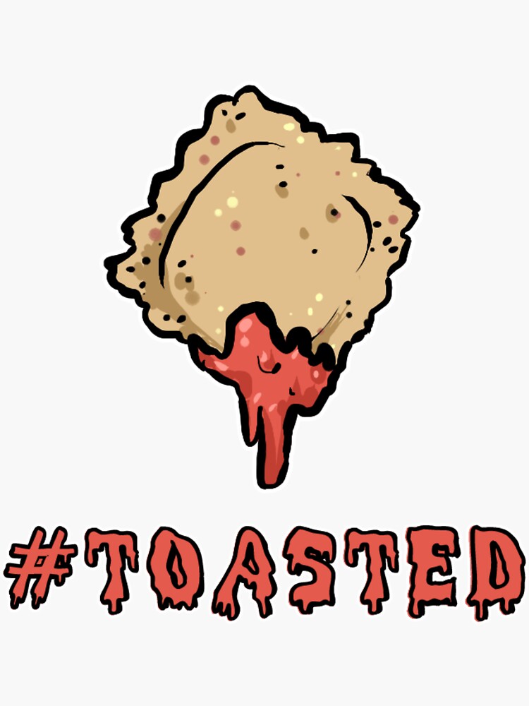 "St. Louis pride toasted ravioli" Sticker for Sale by caprisundad ...