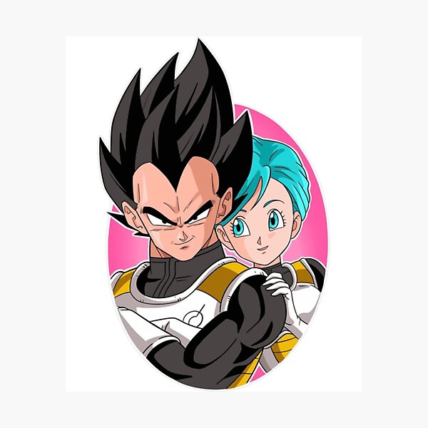 Lámina fotográfica «Vegeta y Bulma» de SnyderJason | Redbubble