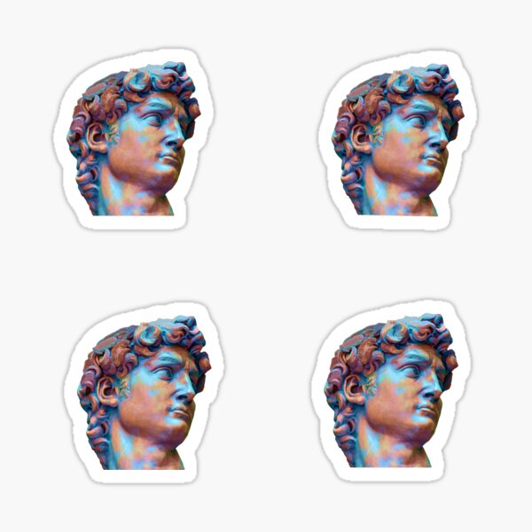 "Statue Of David- Michelangelo Sculpture, Renaissance art" Sticker for ...