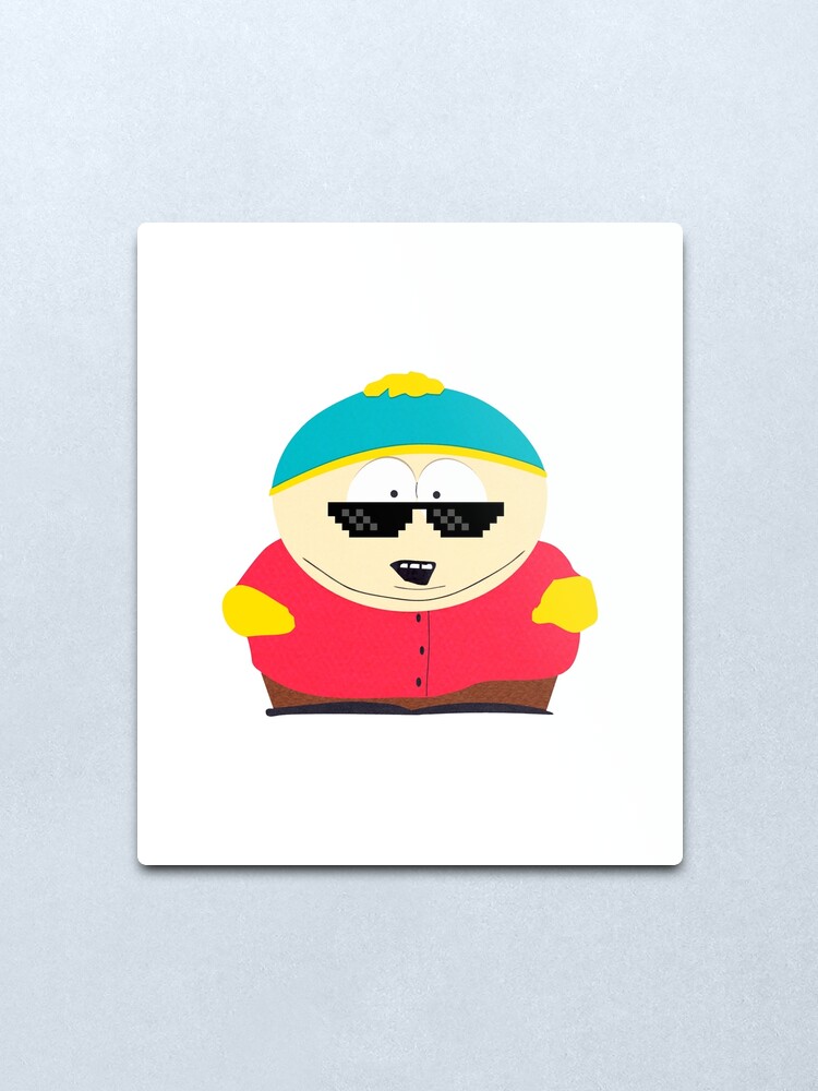 Lámina Metálica Eric Cartman De La Serie De Dibujos Animados South Park Con Gafas Geniales