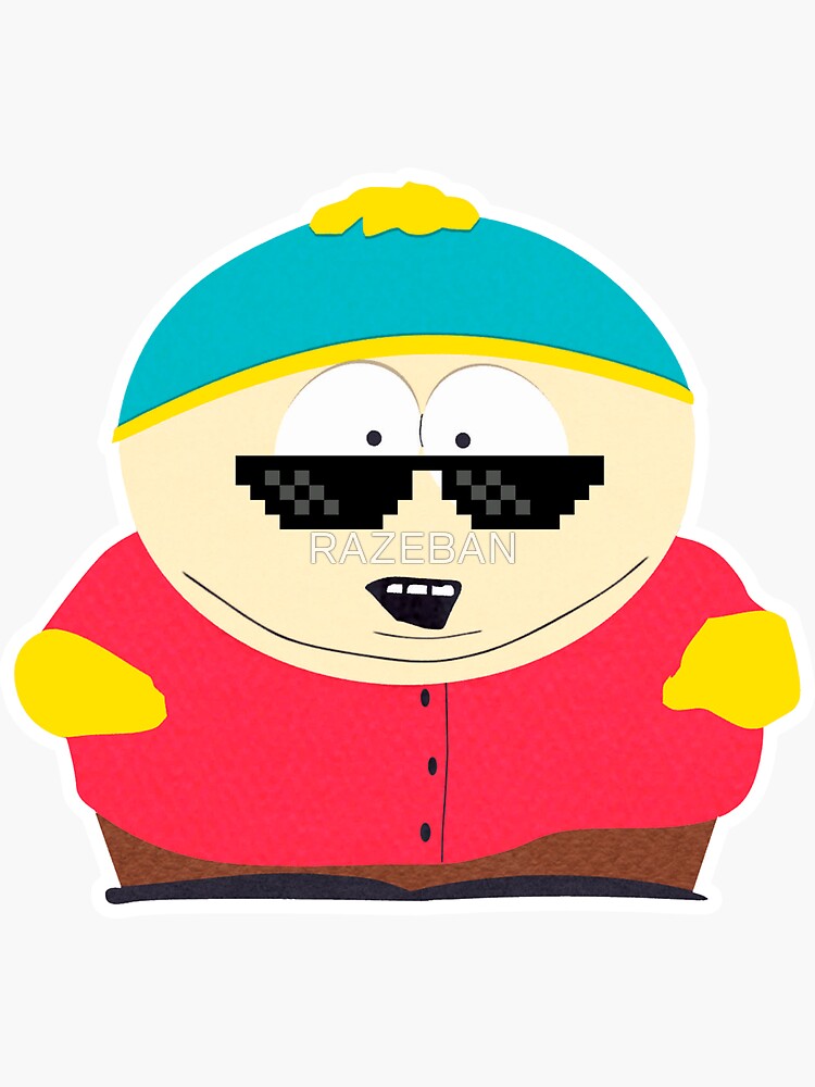 Pegatina «Eric Cartman de la serie de dibujos animados "South Park" con ...