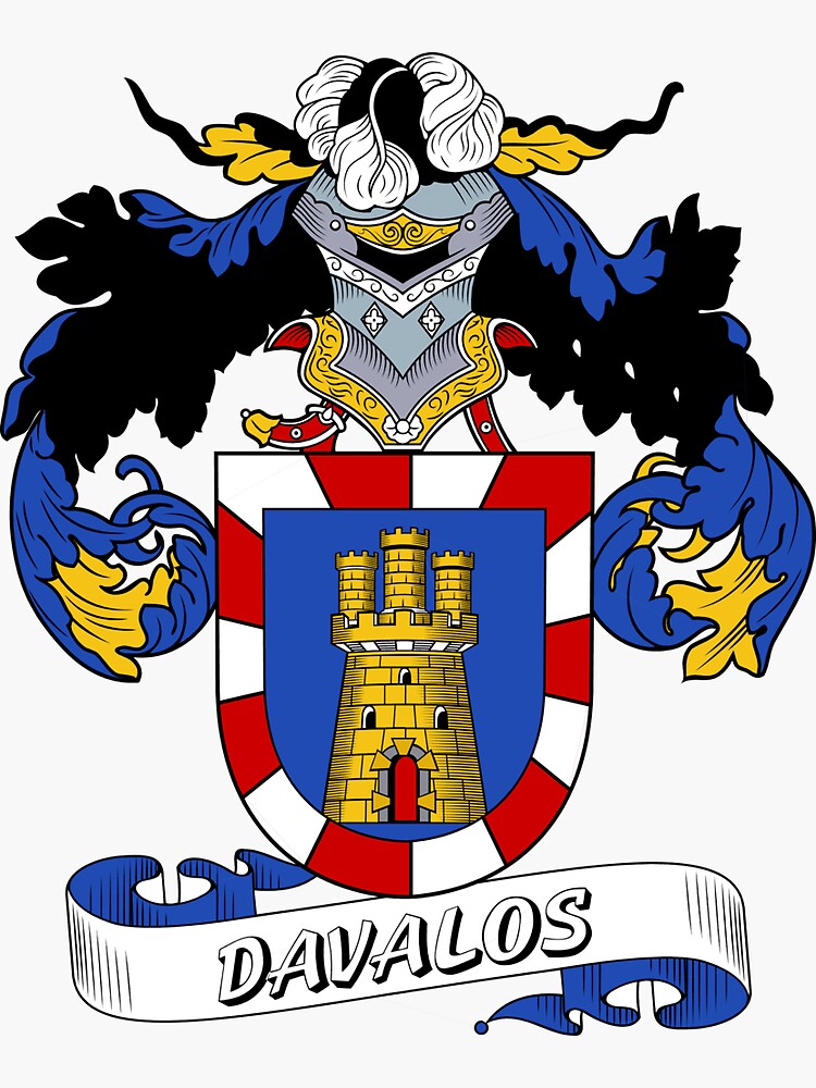 "Avalos or Davalos" Sticker by HaroldHeraldry | Redbubble