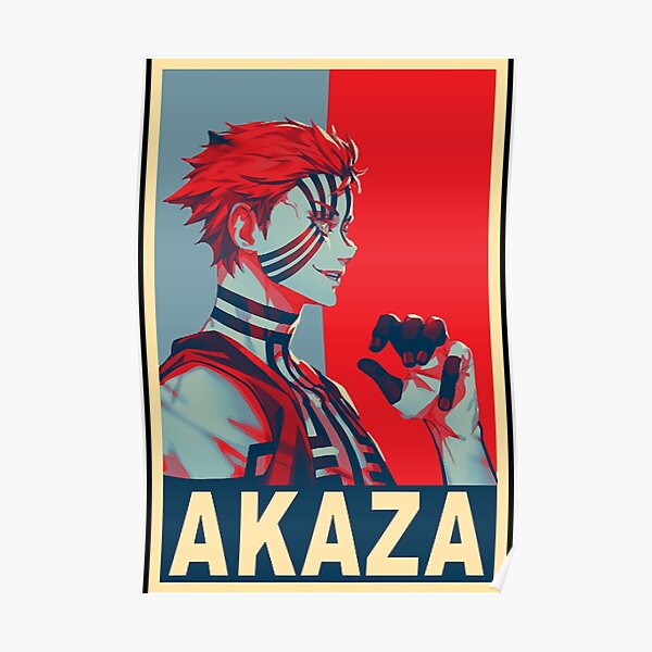 "Akaza Poster " Poster for Sale by Criste695 | Redbubble
