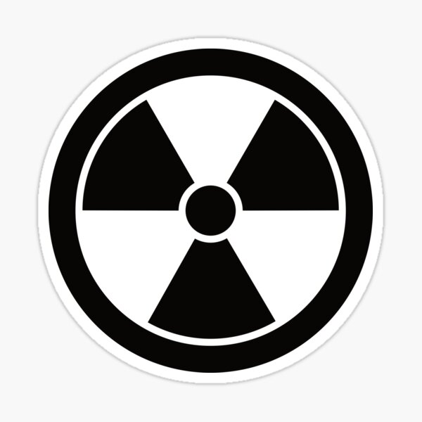 "Nuclear Logo (Transparent)" Sticker for Sale by Beardycat | Redbubble