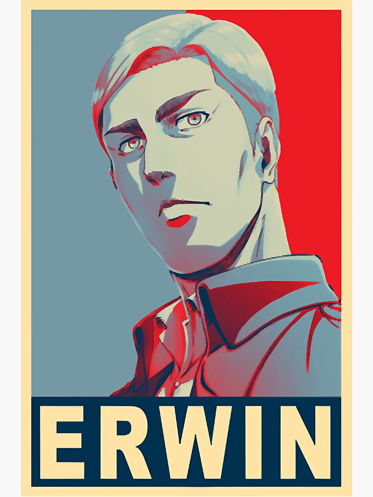 "Erwin Poster " Sticker for Sale by Criste695 | Redbubble