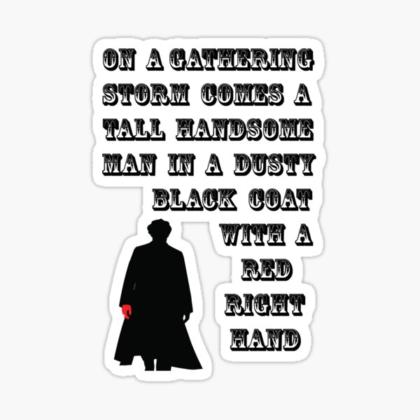 "Red right hand" Sticker for Sale by PeakyBlinderTV | Redbubble