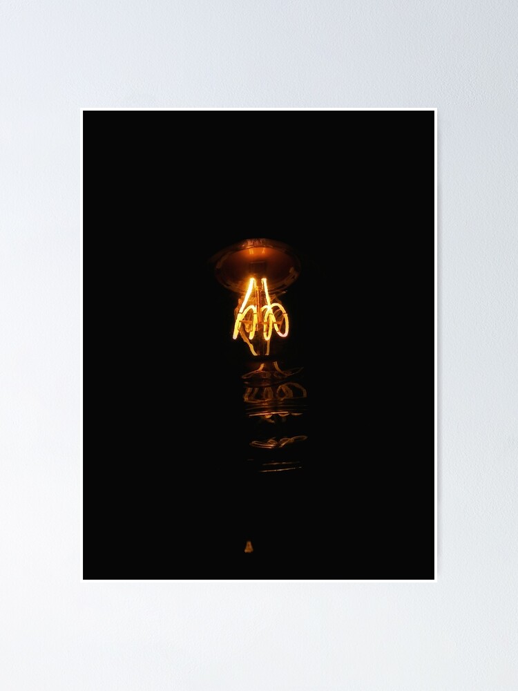 "Light bulb" Poster for Sale by Wonder-Goodies | Redbubble