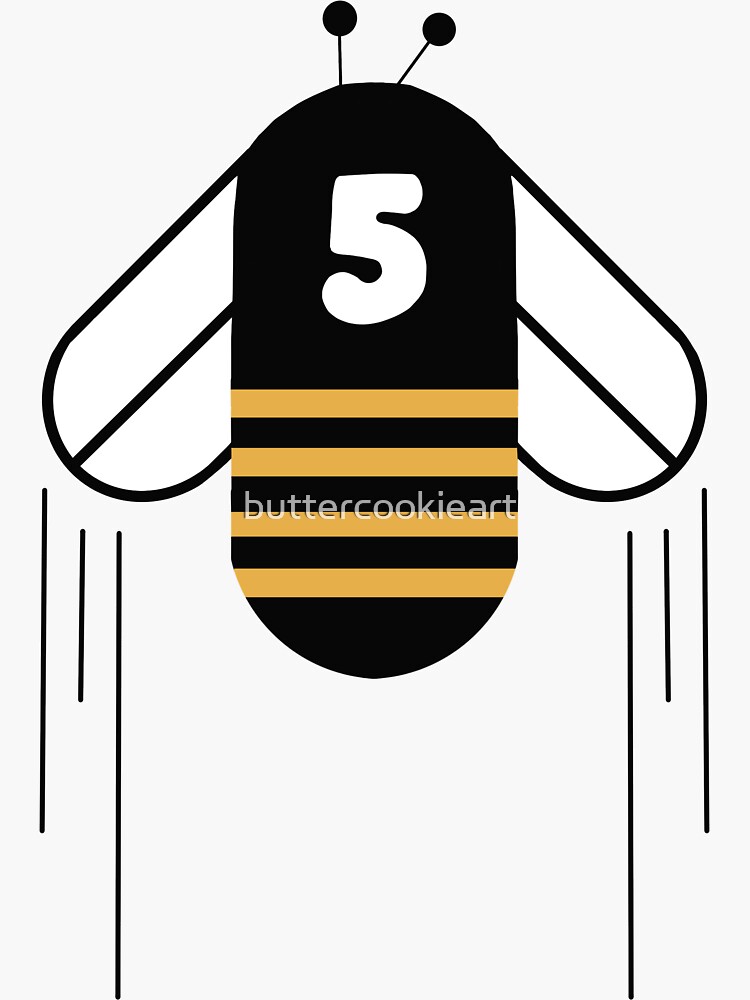"bee5" Sticker for Sale by buttercookieart | Redbubble