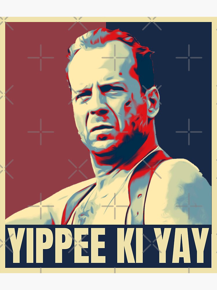 "Yippee ki yay" Sticker for Sale by yeppashop | Redbubble