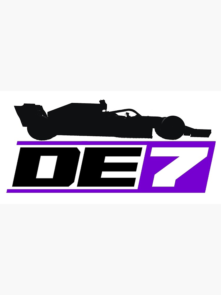 "DE7 Logo White" Sticker for Sale by DE7-Designs | Redbubble