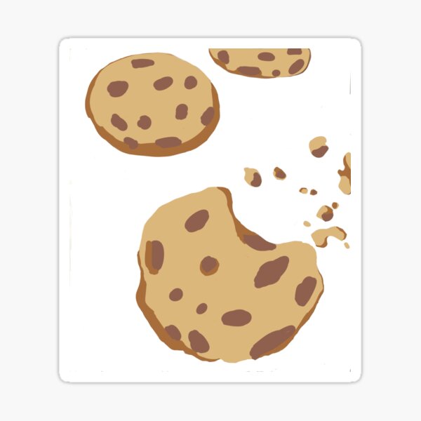 "Choc chip cookies " Sticker by isabellarward | Redbubble
