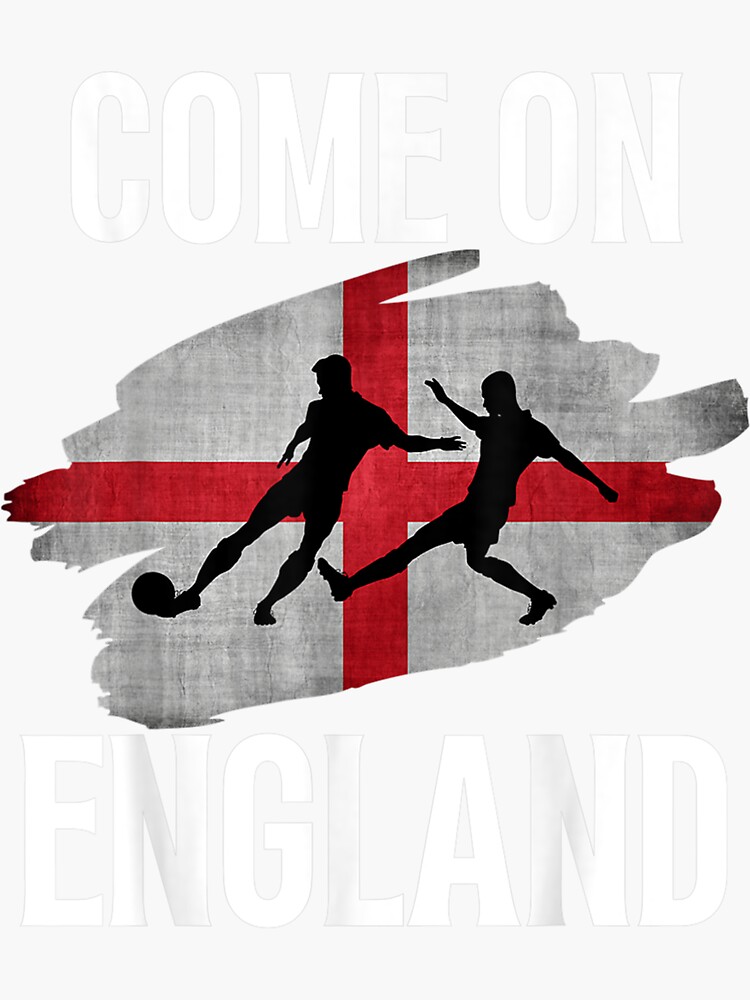 "Come On England - Euros 2020 2021 Fans Vintage.png" Sticker for Sale ...