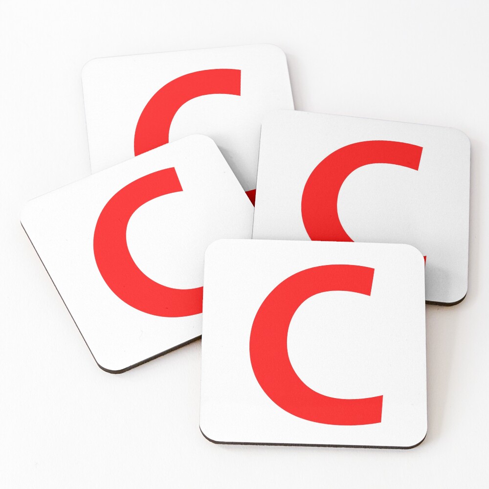 "Red color Letter C" Sticker for Sale by WECreations | Redbubble
