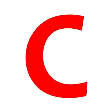 "Red color Letter C" Sticker for Sale by WECreations | Redbubble