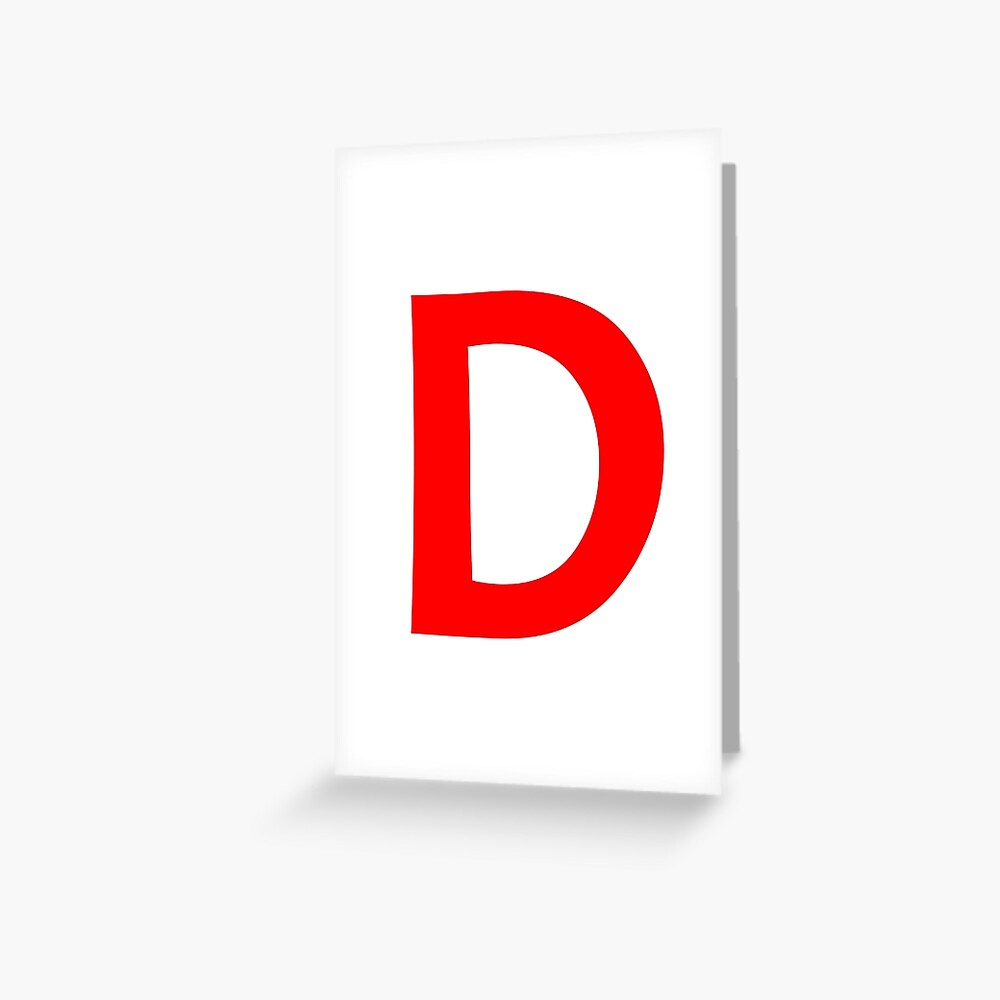 "Red color Letter D" Sticker for Sale by WECreations | Redbubble