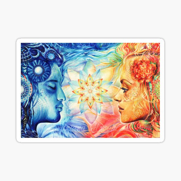 "Twin flame " Sticker for Sale by FemmeFatale666 | Redbubble
