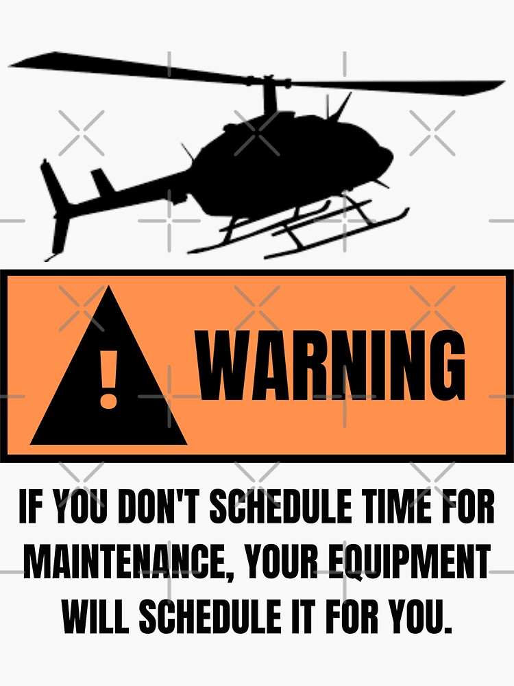 "WARNING if you don't schedule time for maintenance" Sticker for Sale ...