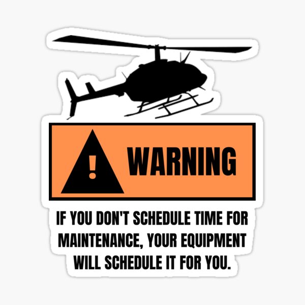 "WARNING if you don't schedule time for maintenance" Sticker for Sale ...