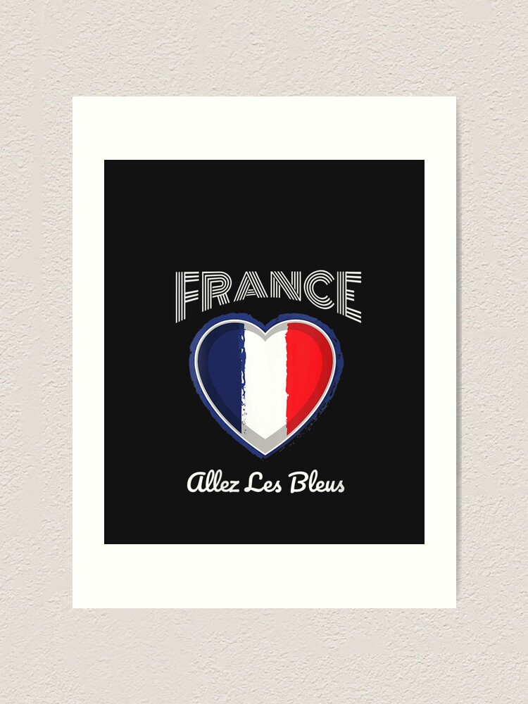 "France Soccer Jersey Allez Les Bleus French Flag Football.png" Art ...