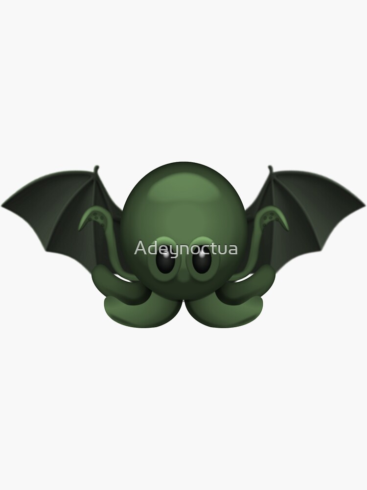 "Cthulhu Lovecraft emoji" Sticker for Sale by Adeynoctua | Redbubble