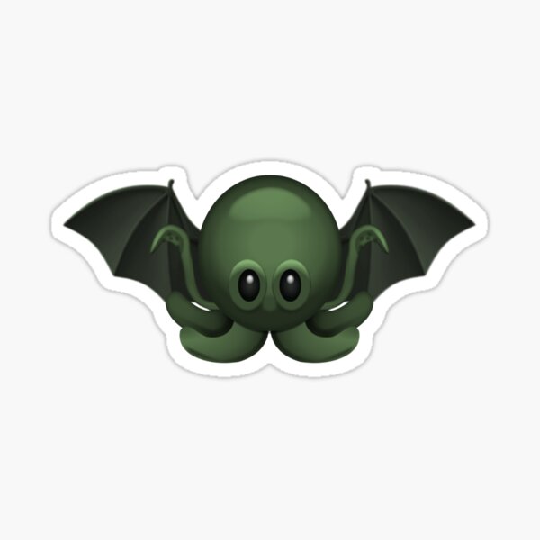 "Cthulhu Lovecraft emoji" Sticker for Sale by Adeynoctua | Redbubble