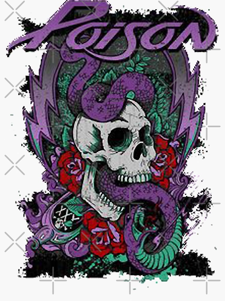 Pegatina «Poison band - nueva banda de leyenda Rock music Legend ...