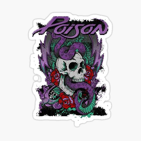 Pegatina «Poison band - nueva banda de leyenda Rock music Legend ...