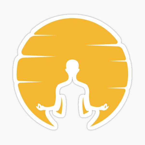 "Buddhist Meditation" Sticker by weewhirlwind | Redbubble