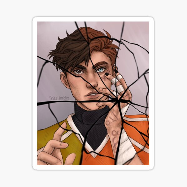 "Shattered" Sticker for Sale by frisslimbim | Redbubble