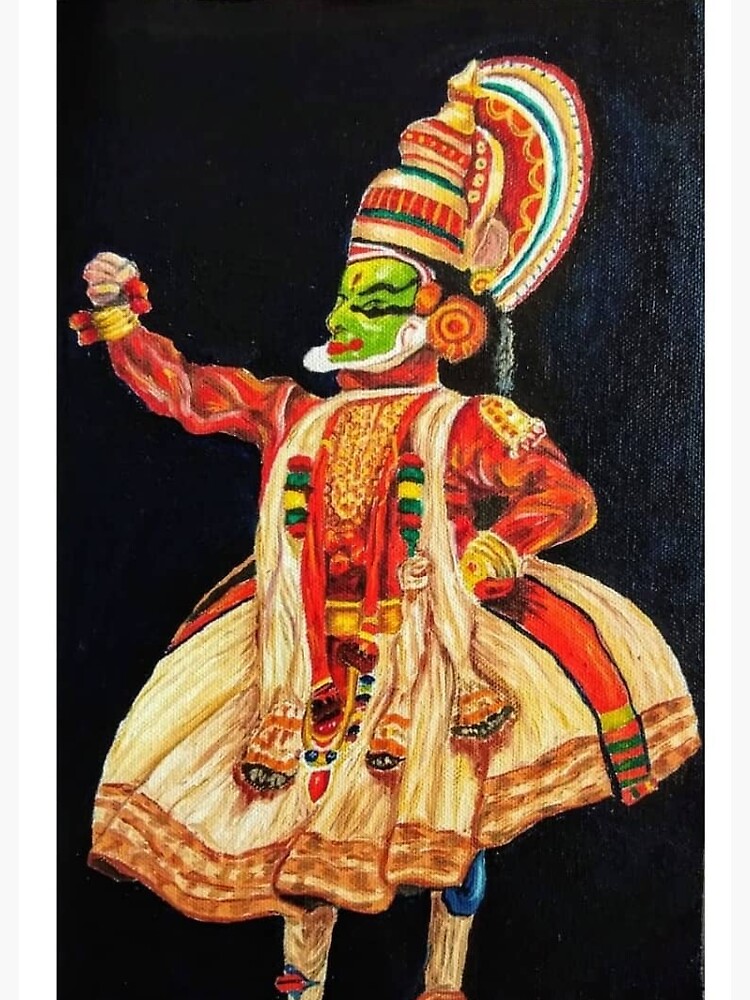 "kathakali dancer" Sticker by samkedesigns | Redbubble