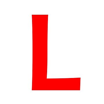 "Red color Letter L" Art Board Print for Sale by WECreations | Redbubble