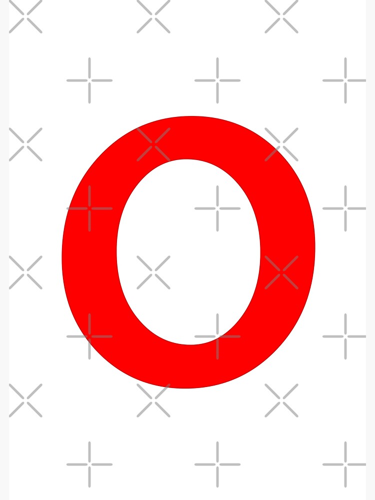 "Red color Letter O " Poster for Sale by WECreations | Redbubble