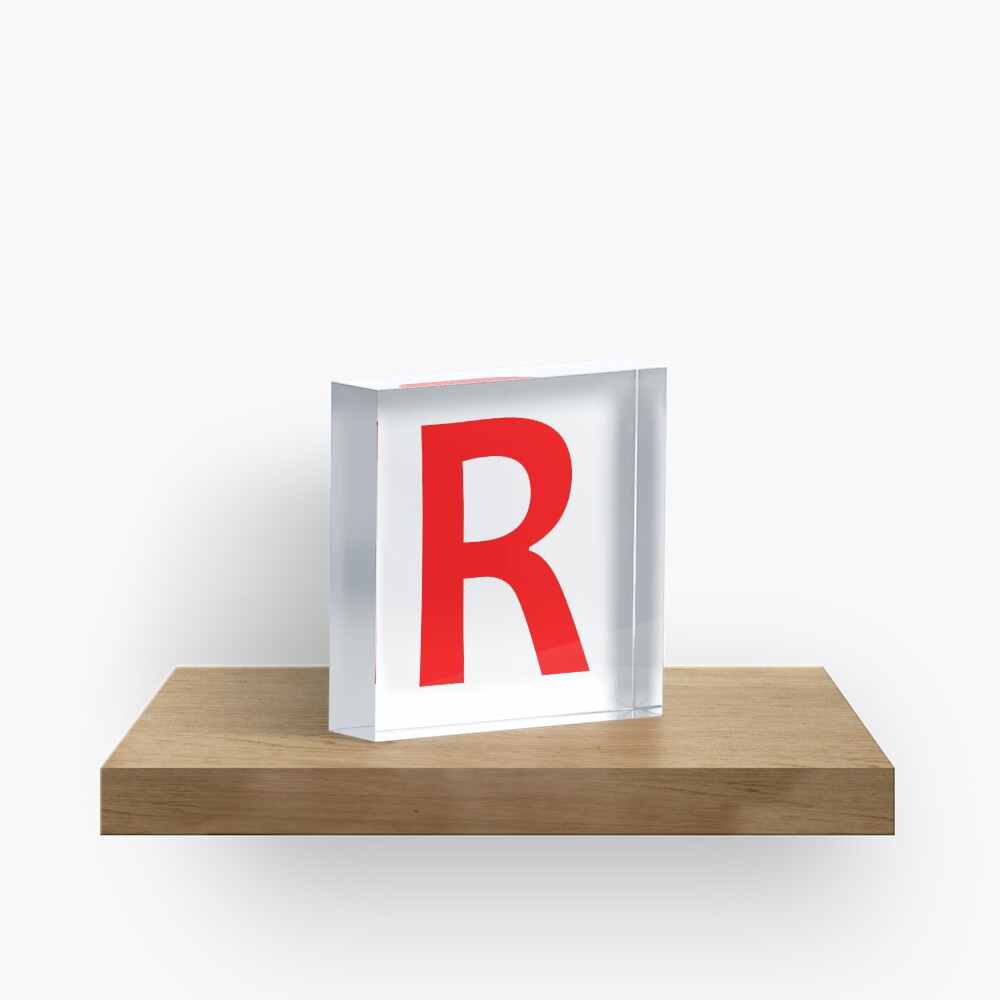 "Red color Letter R " Poster for Sale by WECreations | Redbubble