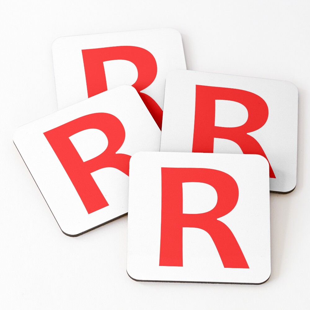 "Red color Letter R " Poster for Sale by WECreations | Redbubble