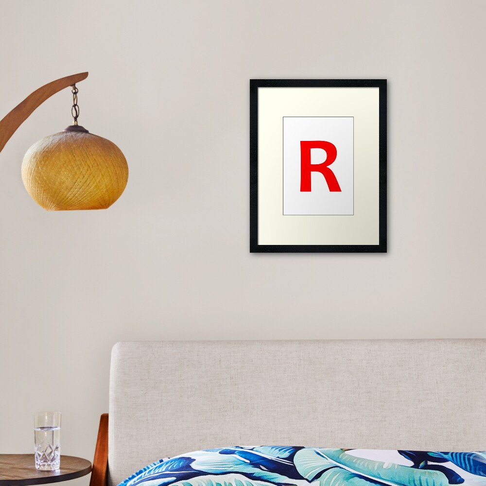 "Red color Letter R " Poster for Sale by WECreations | Redbubble