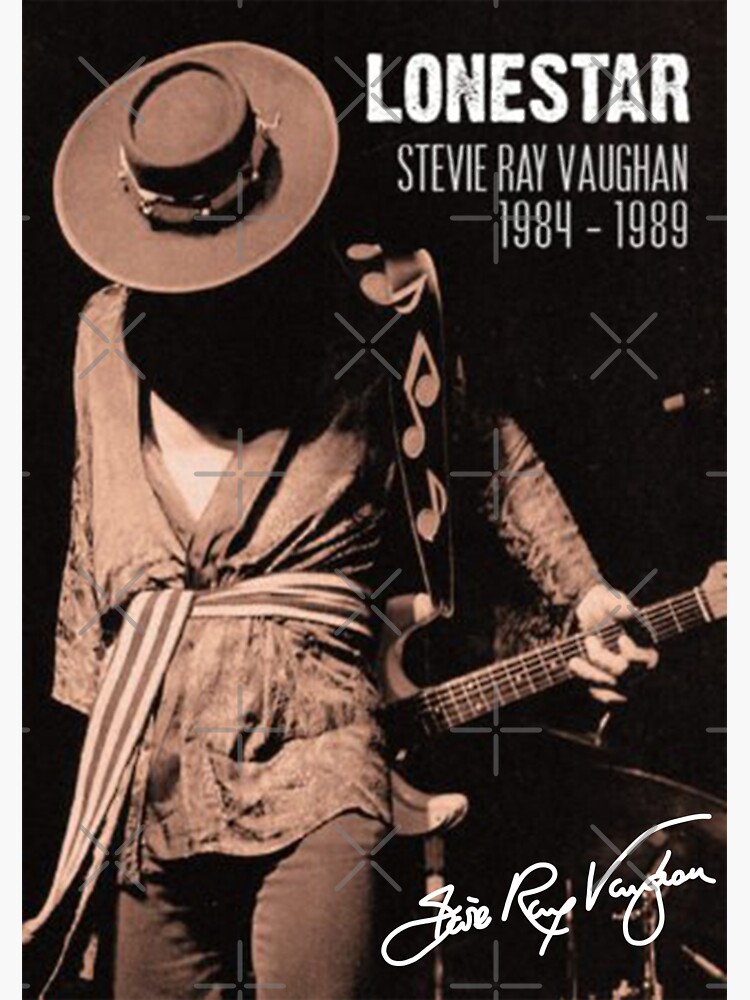 "Retro Music Stevie Ray Vaughan 70s Blue Man" Sticker for Sale by ...