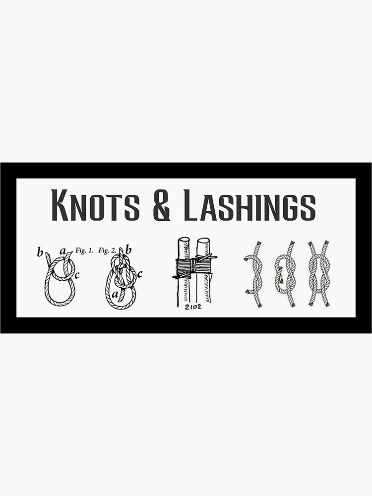 "Knots & Lashings" Sticker for Sale by mcnkj0629 | Redbubble