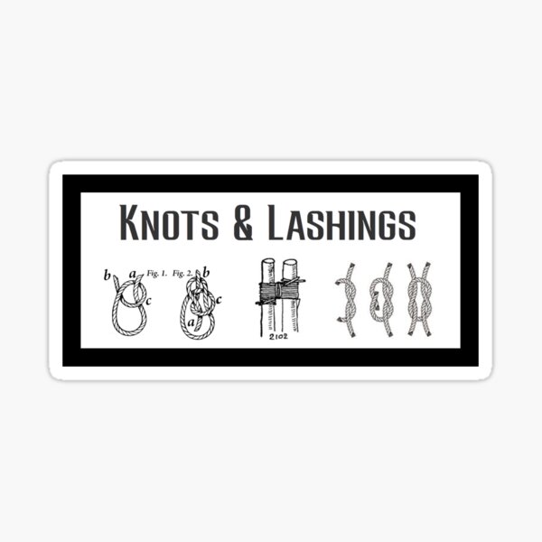 "Knots & Lashings" Sticker for Sale by mcnkj0629 | Redbubble