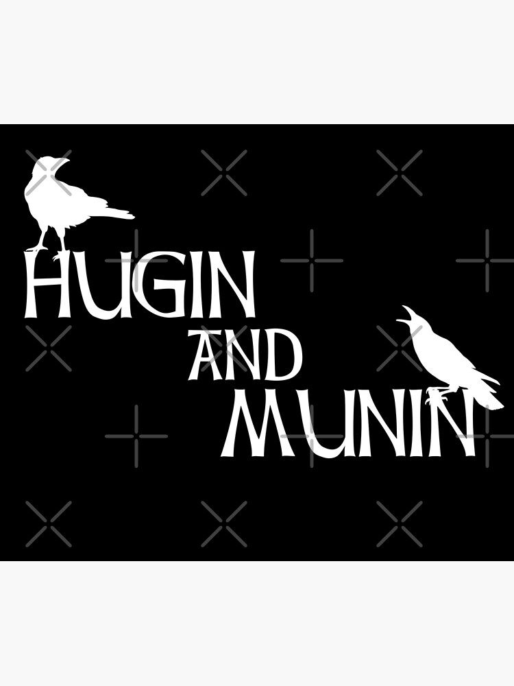 "Hugin and Munin" Poster by Midgardr | Redbubble
